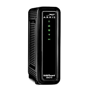arris surfboard ac1600 dual band router with 16x4 docsis 3.0 cable modem black (Renewed)