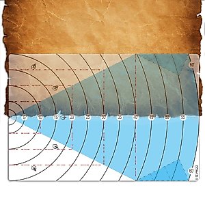 Byhoo Spell AOE Damage Template DND Area Effect Markers Upgraded 60ft AOE Area Damage Measure Tool Tabletop Game Mat Accessories for Dungeons and Dragons 5E Pathfinder