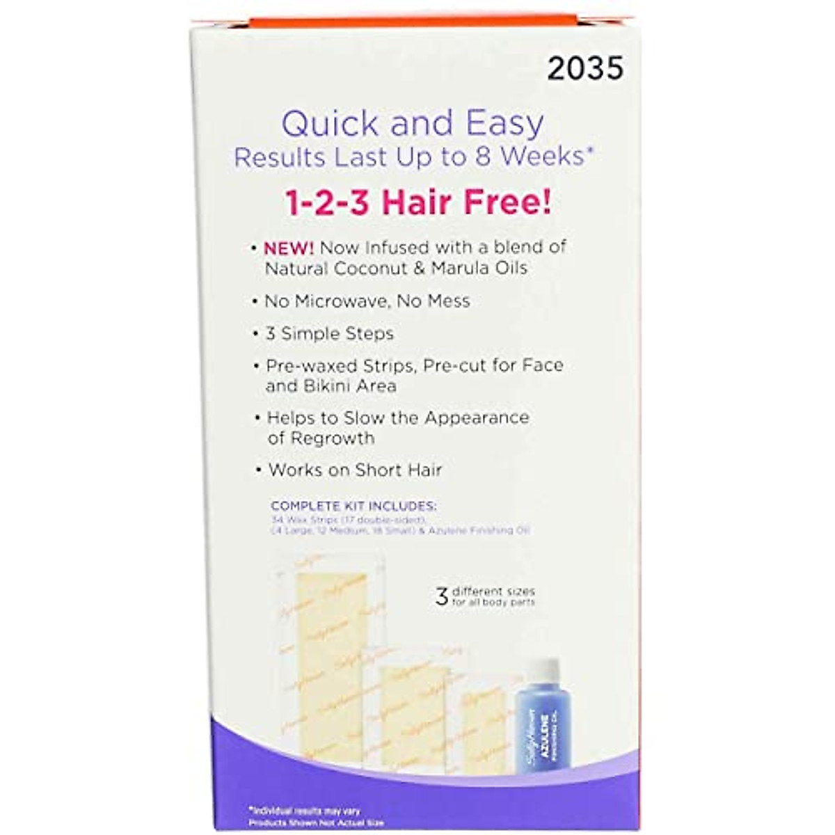 Sally Hansen Hair Remover Wax Strip Kit 1 ea (Pack of 5)