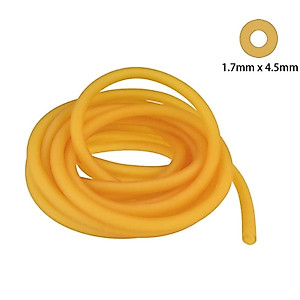 1Meter/Pc Nature Latex Rubber Hoses High Resilient Elastic Surgical Medical Tube With ID 1.7 /2/ 3/ 5/ 6mm OD 4 /4.5/ 5/ 6/ 7/ 9mm For Yoga Sports Accessories Muscle Stretching Exercises ( Color : 1.7