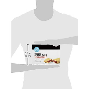 Amazon Brand - Happy Belly Fruit & Grain Cereal Bars, Strawberry , 1.03 Oz, 8 Count (Pack of 1)