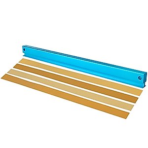 Meideal Guitar Fret Leveling Beam, Aluminum Fret Understring Leveler Leveling Sanding File Bar, Pro Luthier Repair Tool for Guitar & Bass (16 inch)