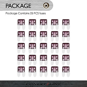 Conext Link 25 Pack 40A Amp APM ATM Fuses Small Mini Blade Fuses for Car Boat Truck SUV Automotive Replacement 32V （14232）