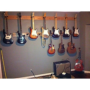 Hercules GSP38WB Mountable Acoustic Guitar Wall Hanger with Wood Base and Auto Grip System