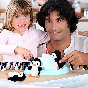 Skylety 8 Pcs Penguin Plush Keychain 4 Inch Stuffed Animal Bulk Small Hanging Stuffed Penguin Doll Mini Soft Companions Gift Present Party Favors for Kid Birthday Decoration(Black)