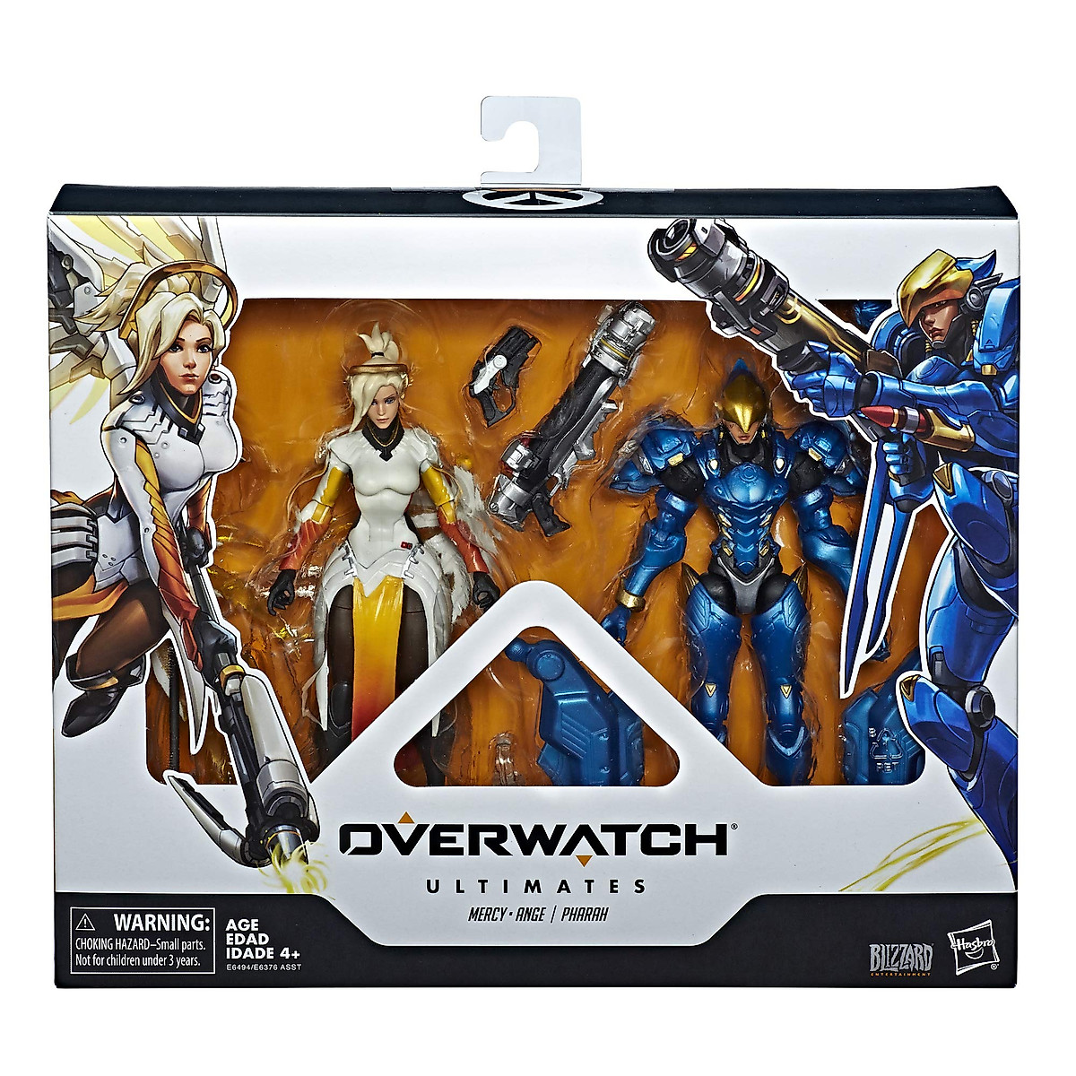 Hasbro Gaming Overwatch Ultimates Series Pharah and Mercy Dual Pack 6-Inch-Scale Collectible Action Figures with Accessories – Blizzard Video Game Characters