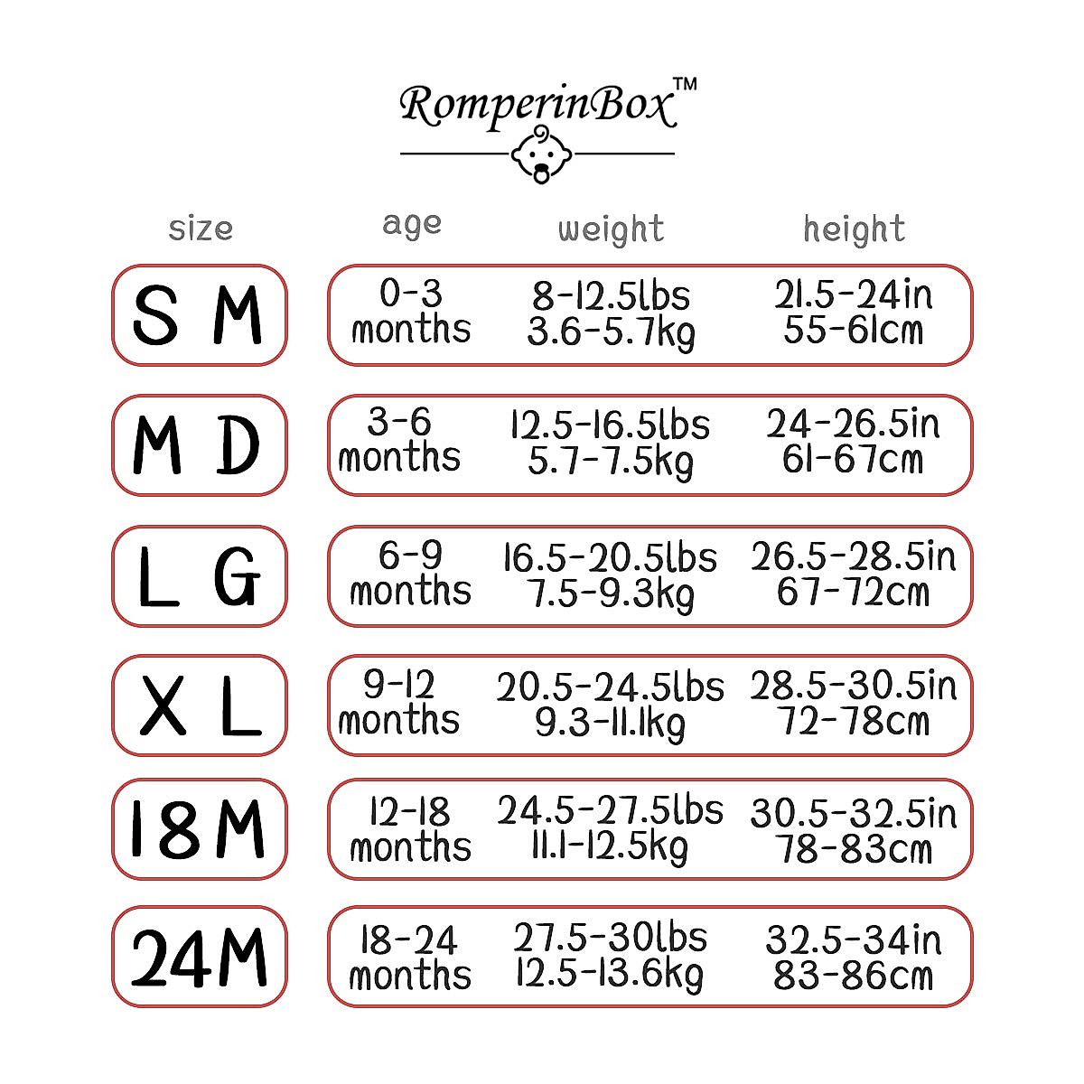 ROMPERINBOX Unisex Solid Baby Bodysuit 0-24 Months (12-18 months, Red long sleeve)
