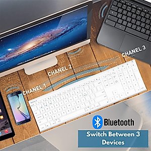 Macally Bluetooth Wireless Keyboard and Mouse Combo for Mac, Fully Apple Compatible