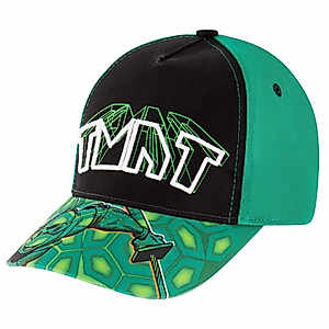 Nickelodeon Boys Baseball Cap, Little TMNT Adjustable Hat Kids for Ages 4-7, Green