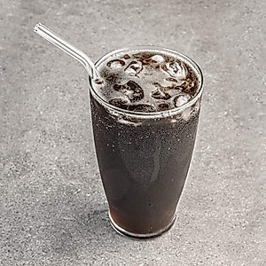 Simplifi It Assorted Clear Glass Straw Set with Nylon Cleaning Brushes (11 PC.) - SI-SGL10-11C