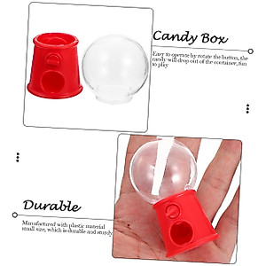 6pcs Mini Machine Small Gumballs Machine Gumballs Machine Candy Gumballs Machines Toys Gumballs Machine Bank Candy Machine Candy Twisting Candy Dispenser Machine Money Bank