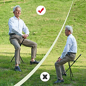 Doctor.Roo Walking Cane with Seat, Lightweight Walking Stick for Seniors, Anti-Slip Sturdy Seat Cane, While Walking and Convenience for Sitting