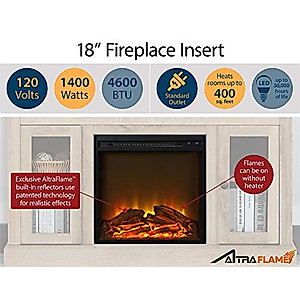 Ameriwood Home Chicago Electric Fireplace TV Console for TVs up to a 50", Espresso
