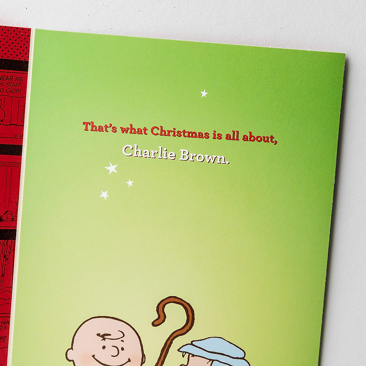 DaySpring - Peanuts That's What Christmas is All About Charlie Brown - 18 Premium Christmas Boxed Cards, KJV