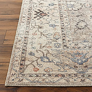 SURYA Becki Owens x Davina Damask Area Rug, 7'10" x 10', Khaki