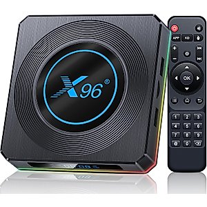 Android TV Box 11.0, X96 X4 Android TV Box 1000M Dual-WiFi 2.4G/5G, Android Box 4GB RAM 32GB ROM with Amlogic S905X4 Quad Core 64 Bits, AV1 8K/6K/4K 3D USB 3.0 BT 4.2 TV Box