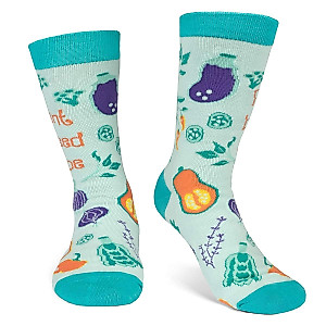 Lavley Funny Novelty Socks for Women - Unisex One Size Fits Most - Gifts for Her, Moms, Grandmas and More (US, Alpha, One Size, Regular, Regular, Plant-based Babe)