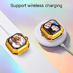 SHUMEI Custom Picture Buds Case Compatible for Samsung Galaxy Buds 2 Pro 2022, Buds 2 2021, Buds Pro 2021, Buds Live 2020 Released Hard PC Shockproof Personalized Case Protective Cover with Keychain