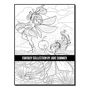 Fantasy Collection: An Adult Coloring Book with 100+ Incredible Coloring Pages of Mermaids, Fairies, Vampires, Dragons, and More!