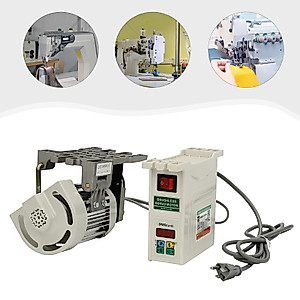 110V 600W Industrial Sewing Machine Servo Motor,Sewing Machine Motor Brushless Servo Motor Energy Saving Mute,For Industrial Sewing Light to Heavy-Duty Work(100 Stitches/min)