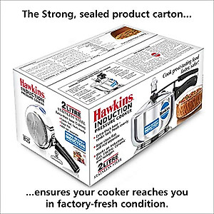 Hawkins B25 Pressure cooker, 2 Litre, Silver
