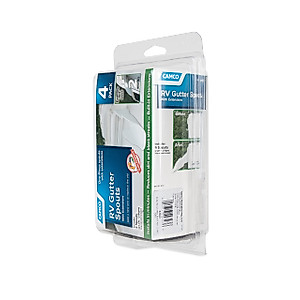 Camco 42323 Gutter Spout with Extension - Pack of 4, Black