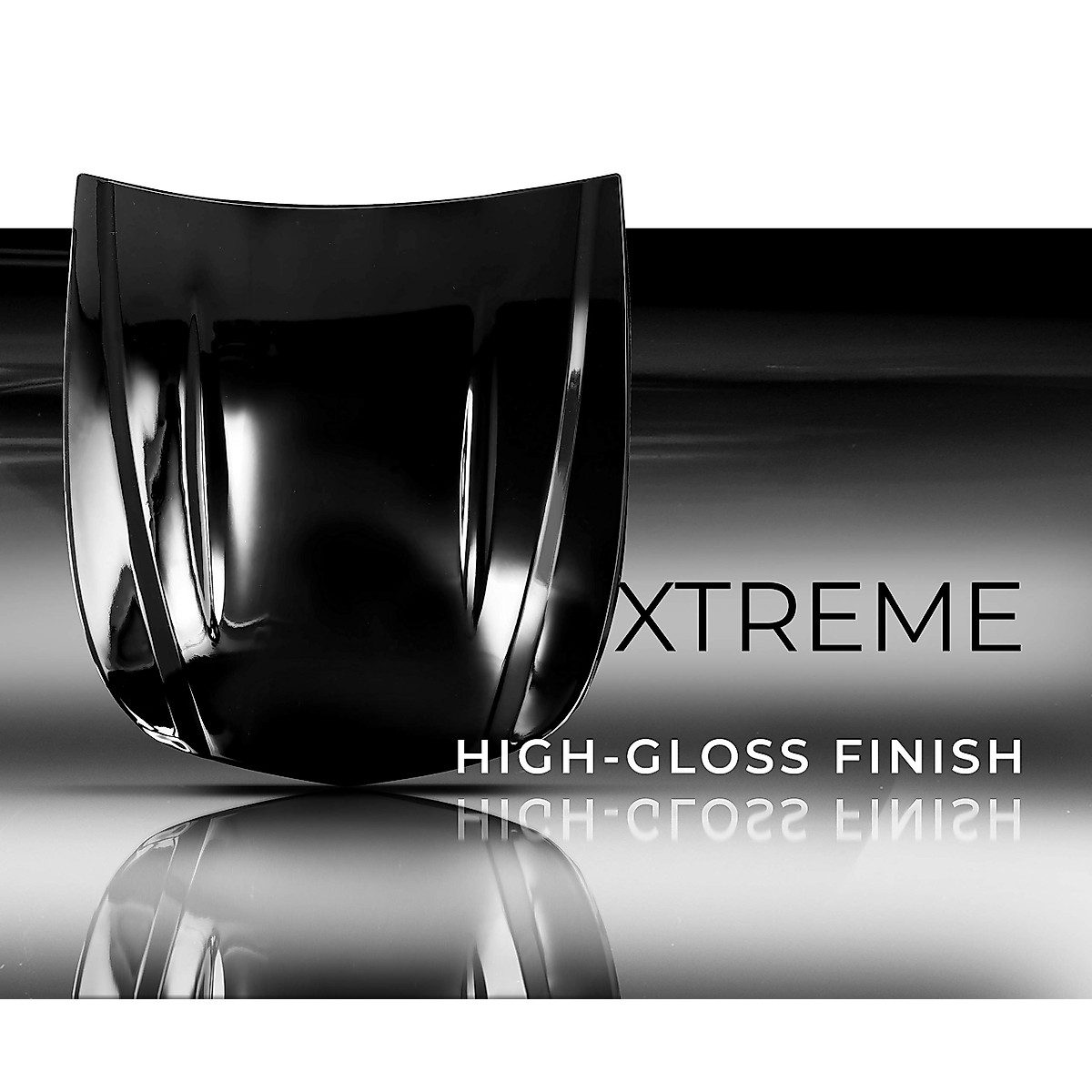 VViViD+ Ultra Gloss Premium Vinyl Car Wrap Film (1ft x 5ft, Gloss Piano Black)