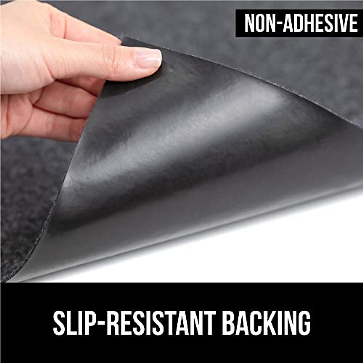 Gorilla Grip Wire Shelf Liners Set of 3 and Under Sink Mat, Wire Shelf Liner Size 14x24 in Clear, Waterproof Hard Plastic, Under Sink Mat Size 24x30 in Charcoal, Slip Resistant, 2 Item Bundle