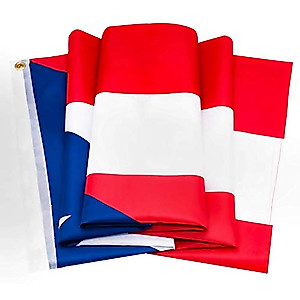 DANF Puerto Rico Flag 3x5 Foot Polyester Puerto Rican National Flags Polyester with Brass Grommets 3 X 5 Ft