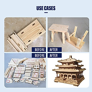 Wood Glue 20g, Wood Adhesive, Instantly Strong Adhesive for bonding Wood, Instant Super Glue for Wood, Oak, Wooden Furniture, Wooden Product, Wooden Crafts, Wood Edge