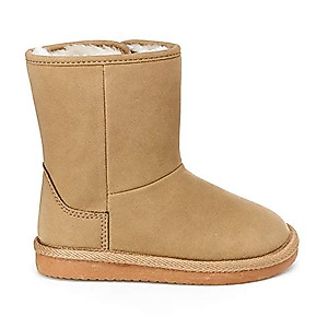Simple Joys by Carter's Kids Kai Winter Boot Fashion, Khaki Tan, 7 US Unisex Toddler