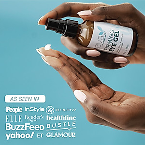 Anti-Aging Eye Gel - Luxurious Hydrating Under Eye Cream For Dark Circles and Puffiness, Bags, Crows Feet, Wrinkles - With Hyaluronic Acid & Skin-Firming Peptides Eye Serum (2 oz.)