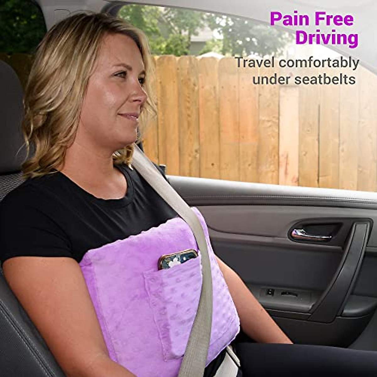 Mastectomy Pillow - Post Surgery Pillow, Breast Pillow for After Heart Surgery, Breast Reduction & Augmentation Patients - Heart Pillow for Sleeping, Recovery & Seatbelt Protection-Surgery Pillow Gift