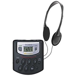 Sony SRF-M37V FM/AM/Weather/TV Radio Walkman with 25 Memory Presets (Discontinued by Manufacturer)