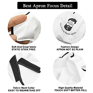 NGUP Beard bib for Man Shaving Tool Hair Clippings Beard Trimming Bib Non-Stick Beard Apron Hair Catcher Cloth Father's Day gift for Dad Boyfreind Husband