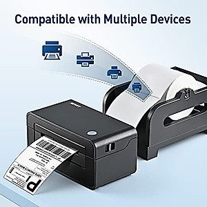 iDPRT Shipping Labels - 4×6 Thermal Direct Shipping Label, Fan-Fold Labels, Thermal Shipping Label for Label Printer, 500 Labels Per Stack, Address Blank Labels for Office, Strong Adhesive Labels