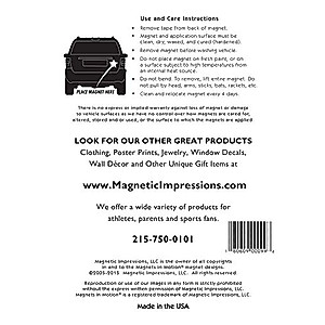 Field Hockey Player Run Car Magnet Chrome