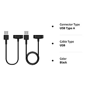 2 Pack Charger Cable for Fitbit Inspire HR and Fitbit Inspire Smartwatch, Replacement USB Charging Charger Cord for Fitbit Inspire/Fitbit Inspire HR (3.3ft/0.5ft)