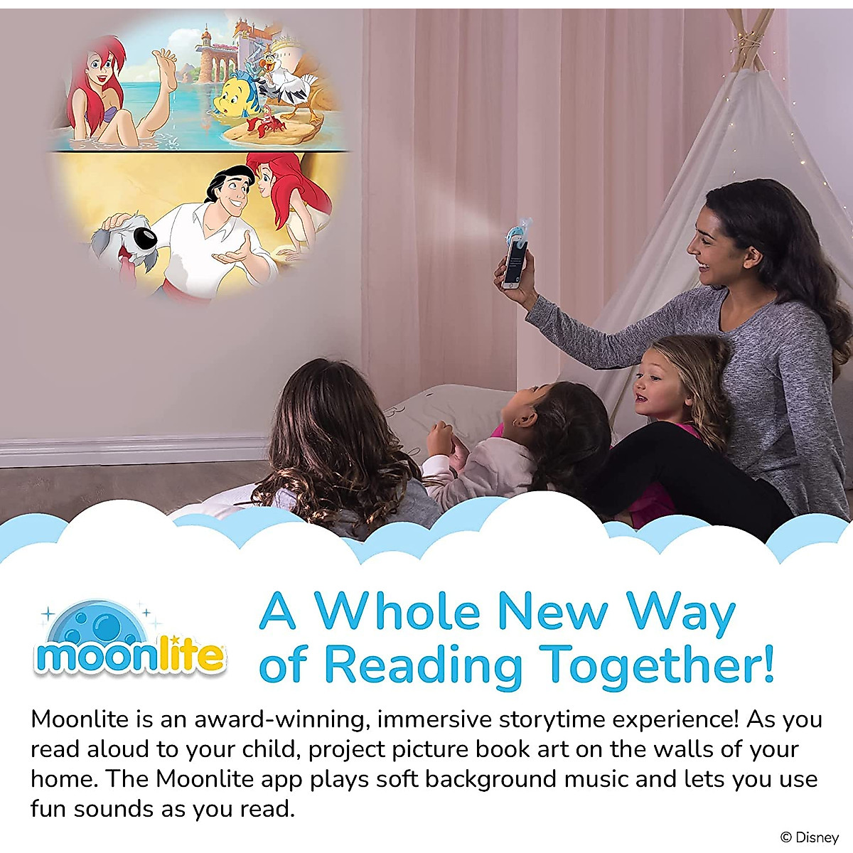 Moonlite Storybook Reels for Flashlight Projector, Kids Toddler | Wherever You Go | Story Reel Pack for 12 Months and Up