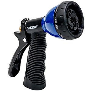 VIKING Hose Nozzle, Garden Hose Nozzle with 8 Spray Patterns, Adjustable Heavy Duty Water Hose for Washing Car, Watering Plants, Washing Pets, and Home Use