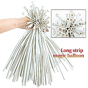 Long Balloons, Premium 260Q Twisting Sculpting Balloons for Animal Shape Birthdays Clowns White Pack of 100