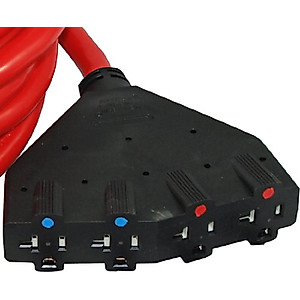 Conntek 20501 Generator Power Cord 25-Foot 20 Amp 125/250 Volt 4 Prong Male Plug To 15/20 Amp Female Connector