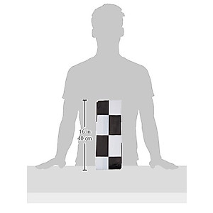 Beistle Black and White Checkered Photo Backdrop, 4' x 30'