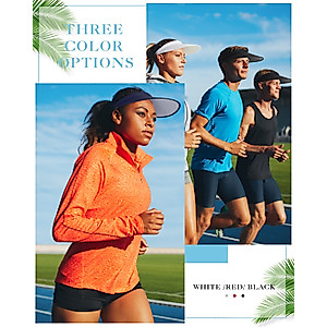 3 Pcs Sports Sun Visor Hat Cloth Covered Slip on Visor Cotton Womens Visor Cap Golf and Tennis Visor for Women Men Sun Visor (Black, White, Navy Blue)