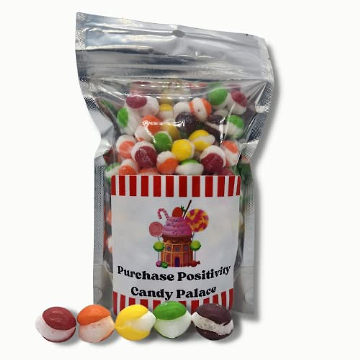 Freeze Dried Skittles, 6 oz., Freeze Dried Candy by Purchase Positivity, Freeze Dried Snacks, TikTok Candy, Puff Candy, Unique Novelty Candy Gift, Great for Halloween Trick or Treat and Christmas Stocking Stuffers (Classic Skittles)