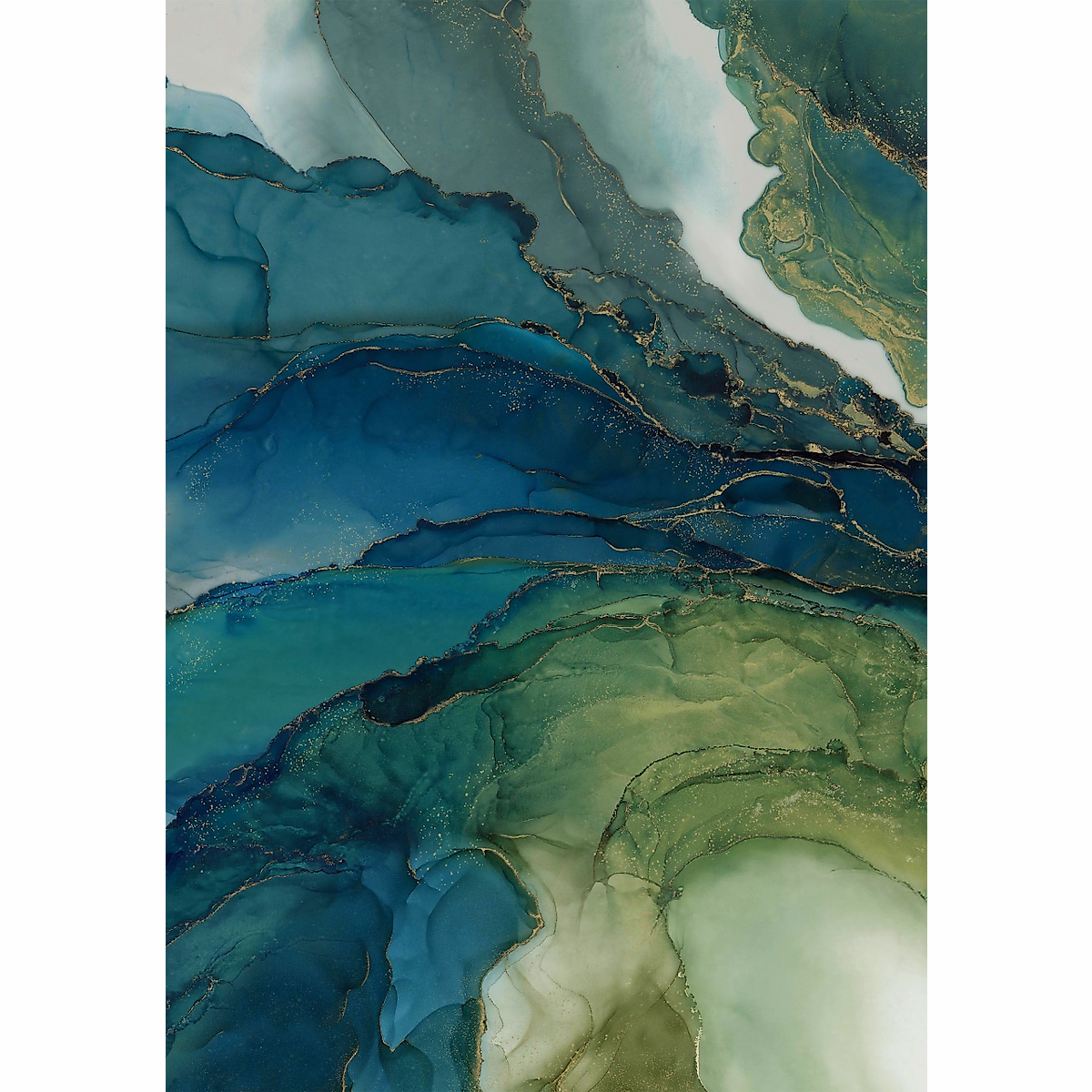 Northcott Midas Touch 30" Multi Texture Panel W/Metallic Gold Teal/Green