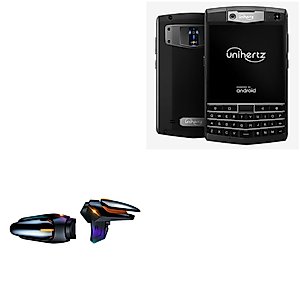 BoxWave Gaming Gear Compatible with Unihertz Titan - Touchscreen QuickTrigger Auto, Trigger Buttons Autofire Gaming Mobile FPS - Jet Black