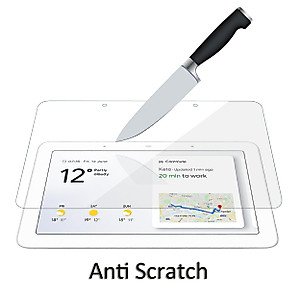 Orzero (2 Pack) Tempered Glass Screen Protector Compatible for Google Home Hub/Nest Hub 7 Inch, 9 Hardness HD Anti-Scratch Full-Coverage