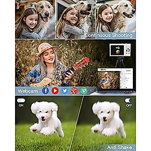 Digital Cameras for Photography Digital Camera Autofocus, 2.7K 48MP Teenager Camera with 2.8" Large Screen, 16X Zoom and 32GB Card, Compact Camera Take Macro Photos, Stylish Portable Camera for Teens