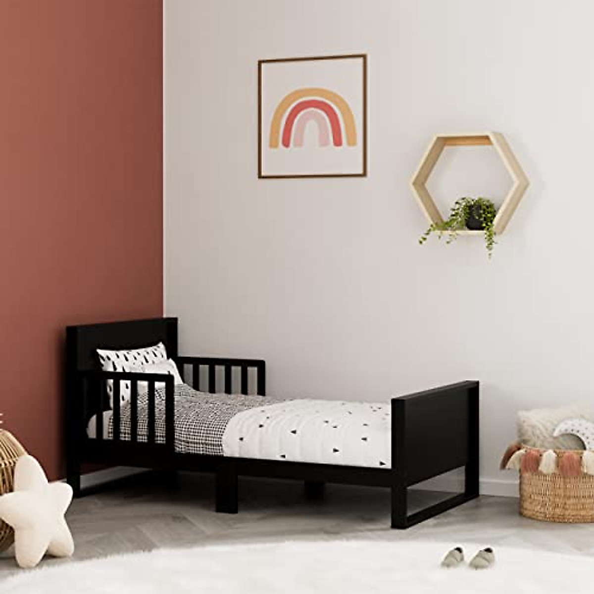 STORKCRAFT Slumber Toddler Bed, Black